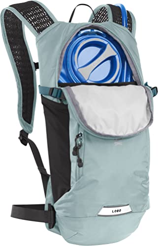 CamelBak Women's Lobo 9 Bike Hydration Pack - Helmet Carry - Magnetic Tube Trap- 70oz, Blue Haze/Black
