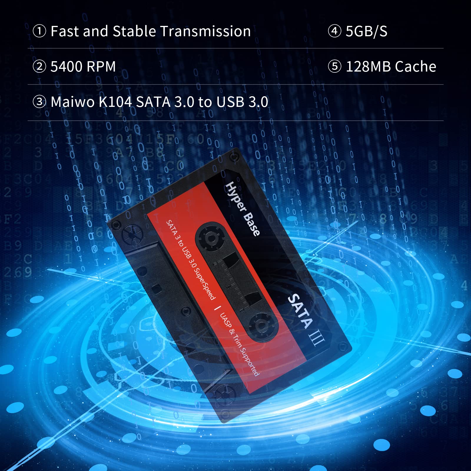 Retro Game Console Made by 2T External Hard Drive, Emulator Console Built-in 52,247 Games, Batocera Game System 84 Emulators Compatible with PS2/WiiU/MAME/X Box/SS, Plug and Play in Windows