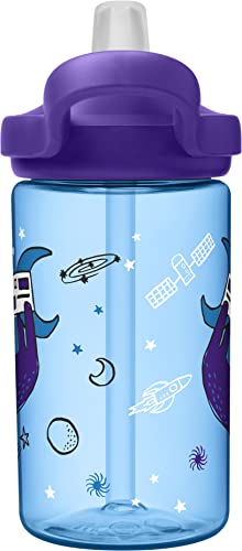 CamelBak Eddy+ 14 oz Kids Water Bottle with Tritan Renew – Straw Top, Leak-Proof When Closed, 14oz, Sloths in Space