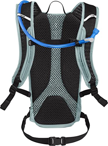 CamelBak Women's Lobo 9 Bike Hydration Pack - Helmet Carry - Magnetic Tube Trap- 70oz, Blue Haze/Black