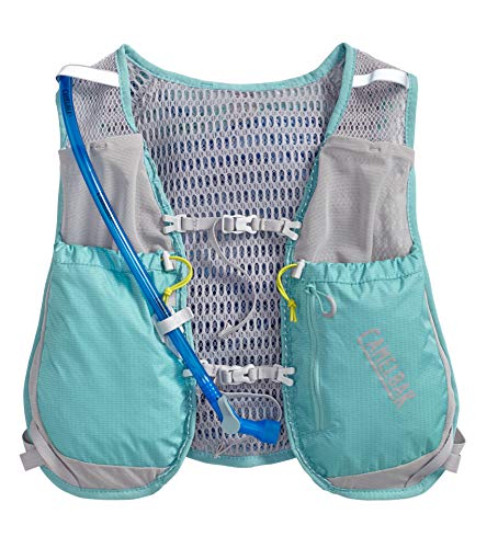 CamelBak Women's Circuit Run Vest with 50oz Hydration Bladder, Aqua Sea/ Silver