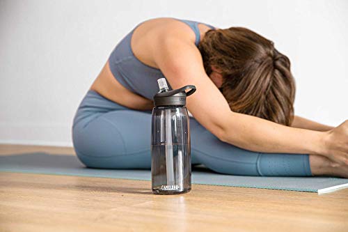 CamelBak eddy+ BPA Free Water Bottle, 32 oz Charcoal, 1L