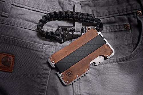 Dango EDC Tether - Cobra Weave 550 Paracord - 6 Inch Woven, 10 Feet Unraveled (Brown)