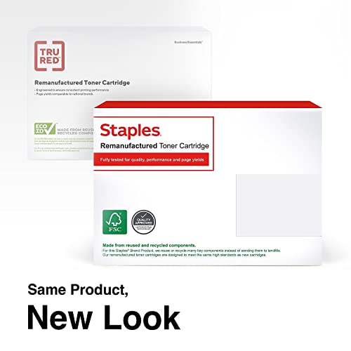 STAPLES Remanufactured Toner Cartridge Replacement for Lexmark Ms/Mx710 (Black)