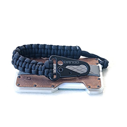 Dango EDC Tether - Cobra Weave 550 Paracord - 6 Inch Woven, 10 Feet Unraveled (Brown)