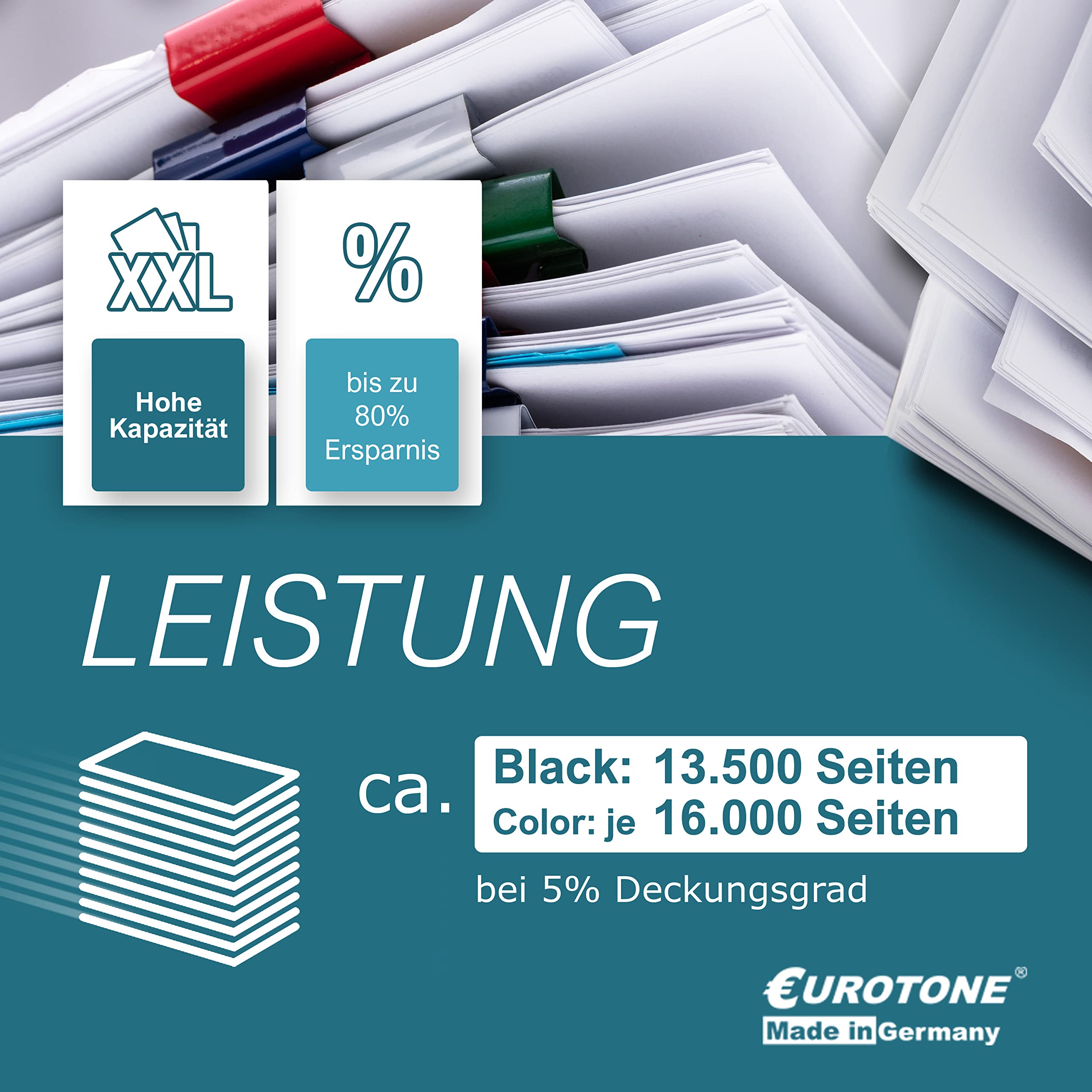 Eurotone 4X Remanufactured Toner for HP Laserjet Enterprise 700 Color MFP M 775 z Plus Replaces CE340A-43A 651A