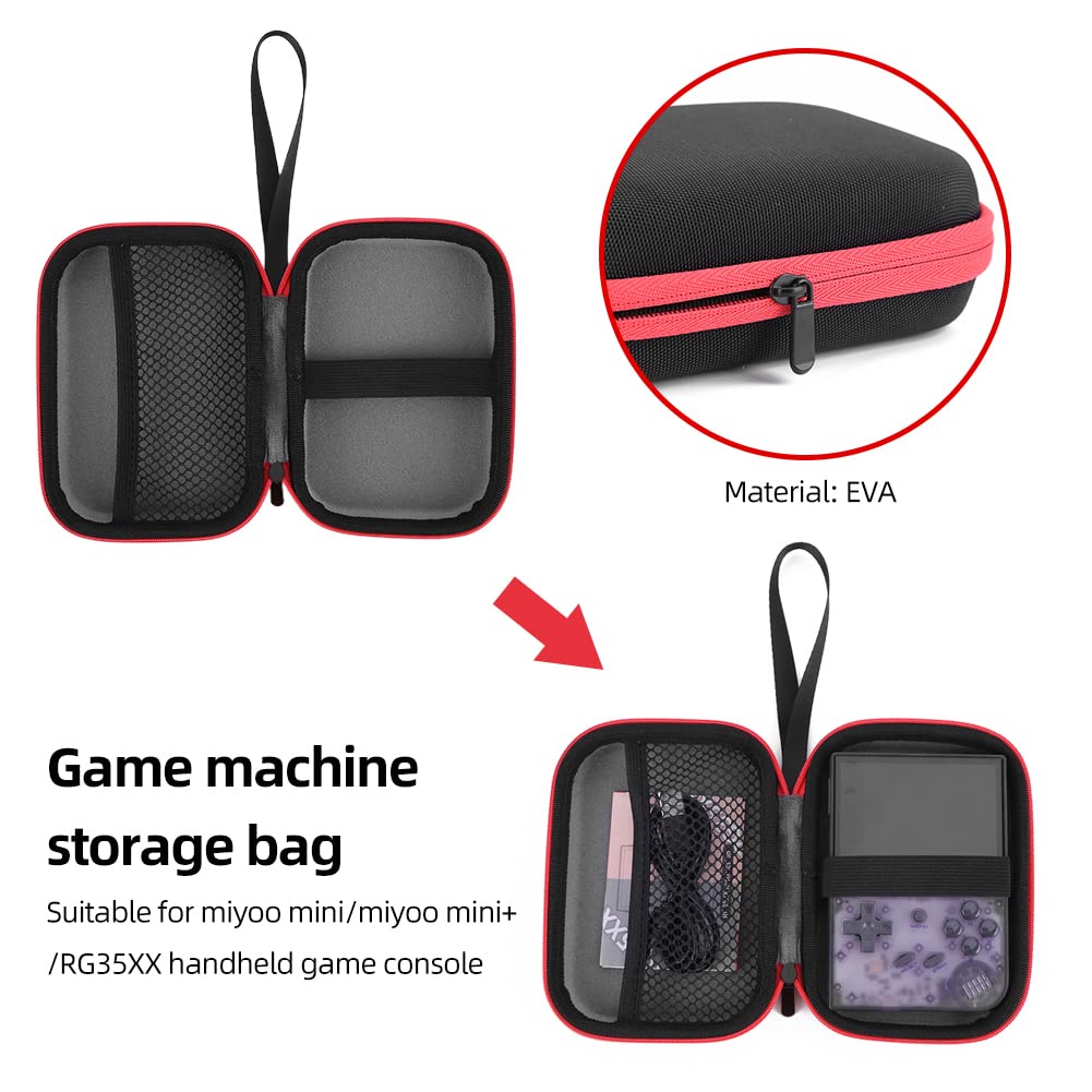 sikiwind Miyoo Mini Plus,Retro Handheld Game Console with 64G TF Card,3.5-inch Portable Rechargeable Open Source Video Game Console Emulator with Storage Case,Support 10000+Games,WiFi.