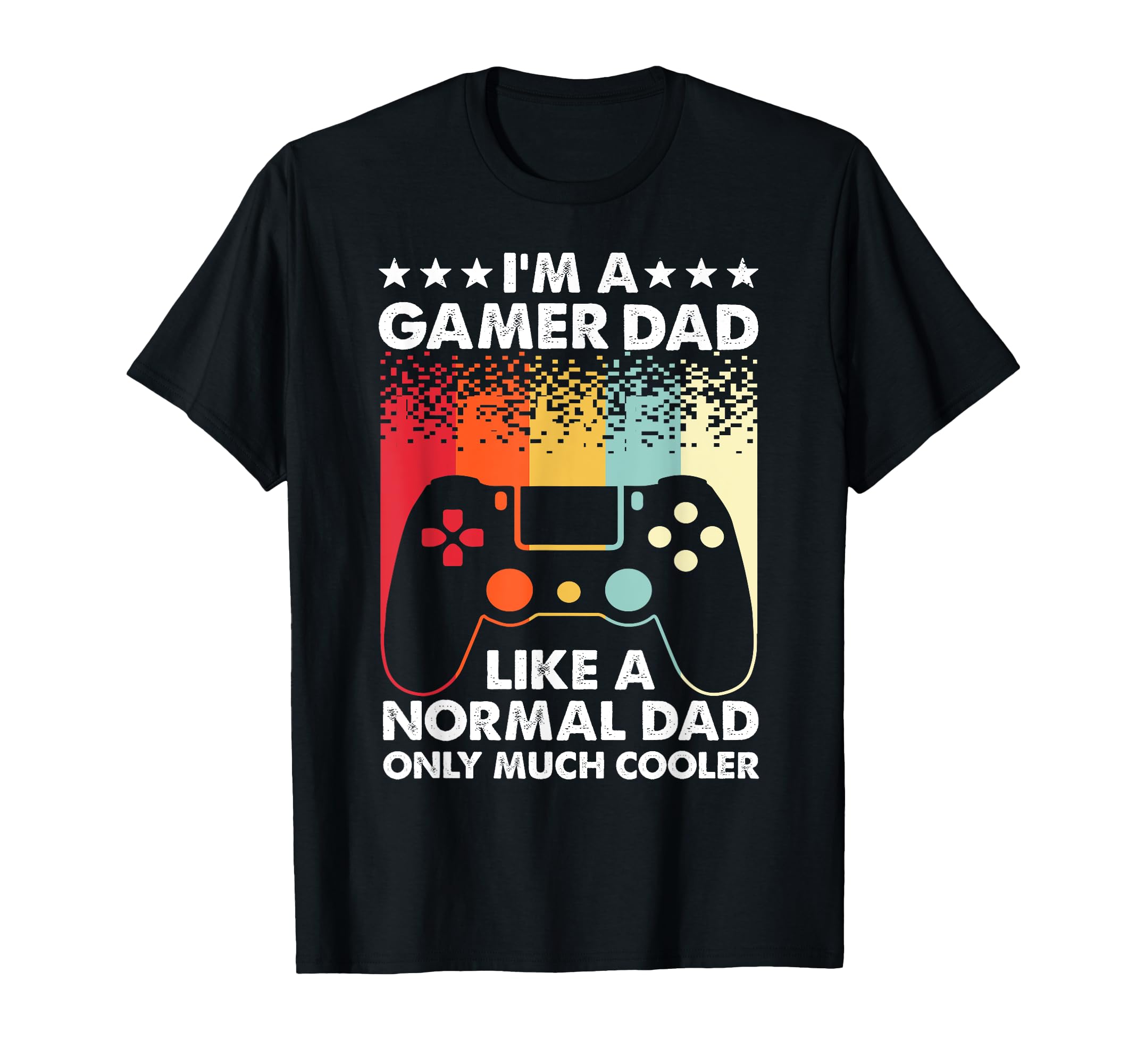 Funny Gamer Dad Art For Men Video Game Console Gamer Gaming T-Shirt