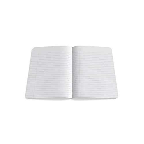 Staples 2072496 Notebook 9.75-Inch X 7.5-Inch Wide Ruled 100 Sh. Black 48/Ct