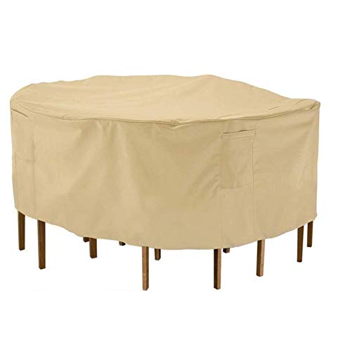 Patio Chair Cover Outdoor Patio Furniture Cover with Handles and Durable Hem Cord 600300D Durable Waterproof UV Resistant Fabric