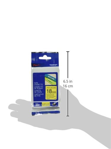 Brother Tze641 Tze Standard Adhesive Laminated Labeling Tape, 3/4-Inch W, Black On Yellow