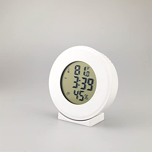 DELURA Digital Alarm Clock with LCD Display Thermometers Hygrometer Digital Temperature Humidity Monitor with Smart Clock Calendar/2184
