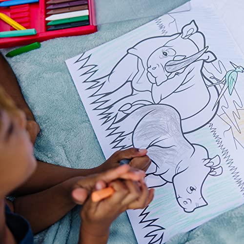 Melissa & Doug Jumbo 50-Page Kids' Coloring Pads Set - Animals, Vehicles, and More