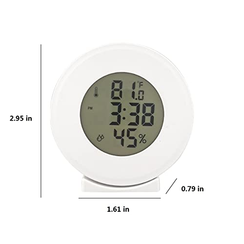 DELURA Digital Alarm Clock with LCD Display Thermometers Hygrometer Digital Temperature Humidity Monitor with Smart Clock Calendar/2184