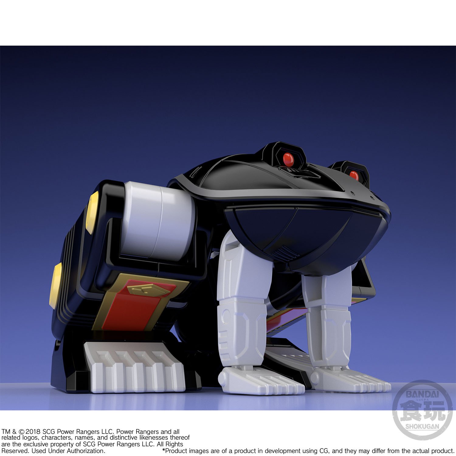 Bandai Shokugan Super Mini PLA Ninja Megazord & White Ninja Falconzord Set Mighty Morphin Alien Rangers