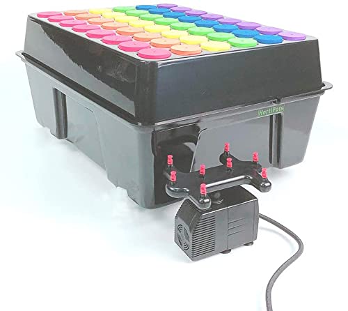 HORTIPOTS Aeroponic Clone Machine 48 Site for Plant Cuttings Propagation Using 2 in Neoprene Inserts