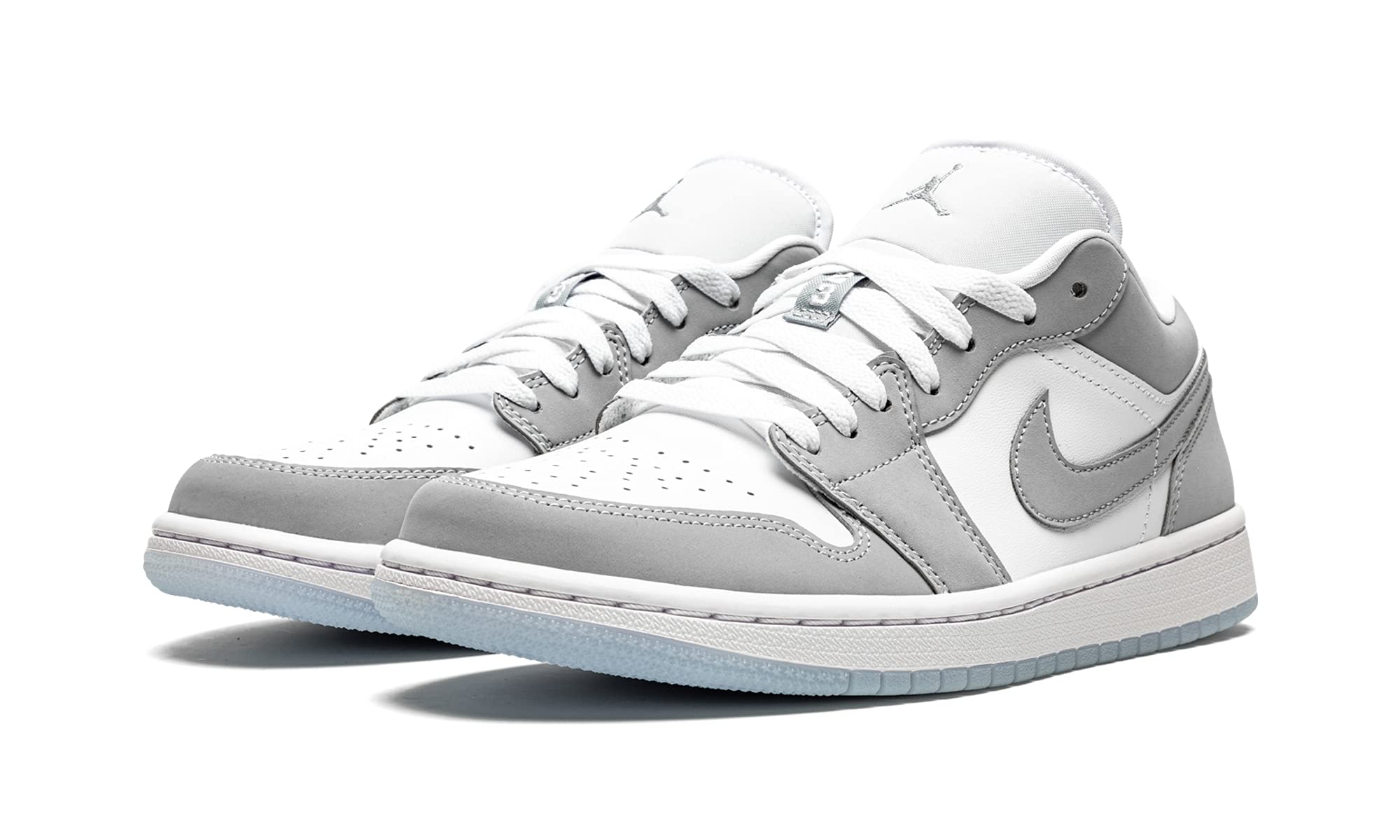Jordan Womens WMNS Air 1 Low DC0774 105 White/Wolf Grey - Size 8W