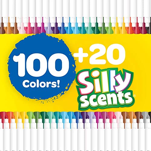 Crayola Super Tips Bulk Marker Set (120 Count), Kids Washable & Scented Markers, Easter Gifts For Kids [Amazon Exclusive]