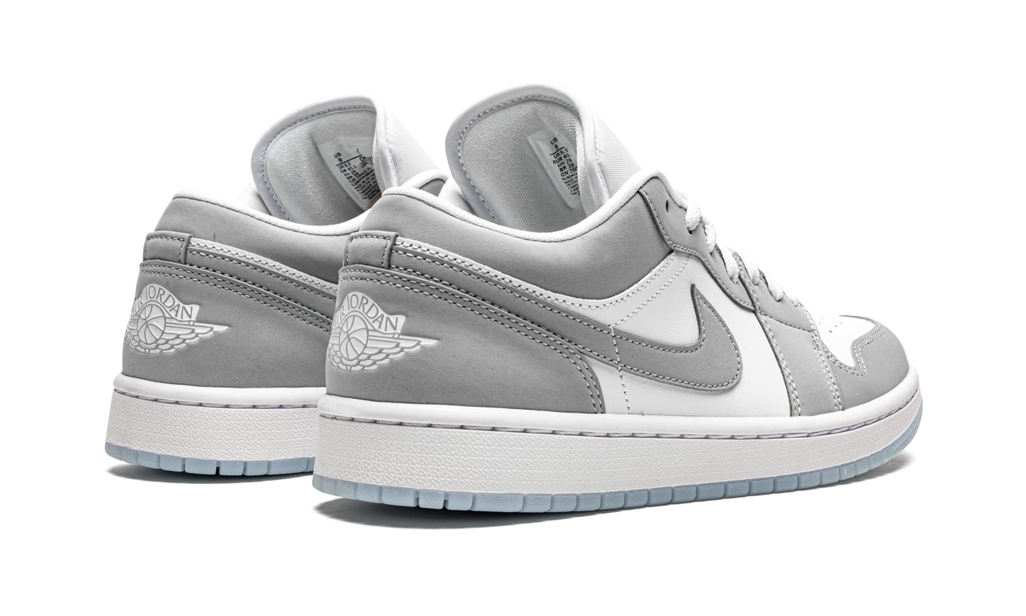 Jordan Womens WMNS Air 1 Low DC0774 105 White/Wolf Grey - Size 8W