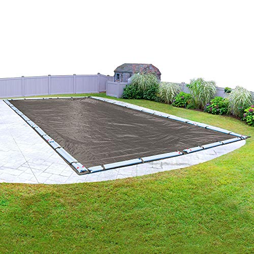 Robelle Magneisum 592040R Magnesium Winter Cover for In-Ground Swimming Pools, 20 x 40-ft, Brown