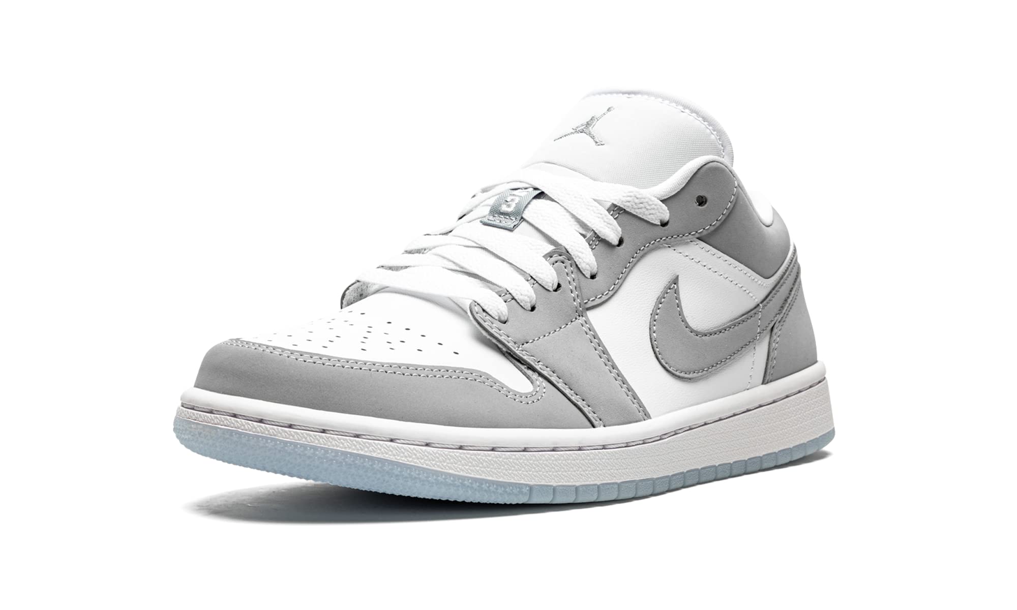 Jordan Womens WMNS Air 1 Low DC0774 105 White/Wolf Grey - Size 8W