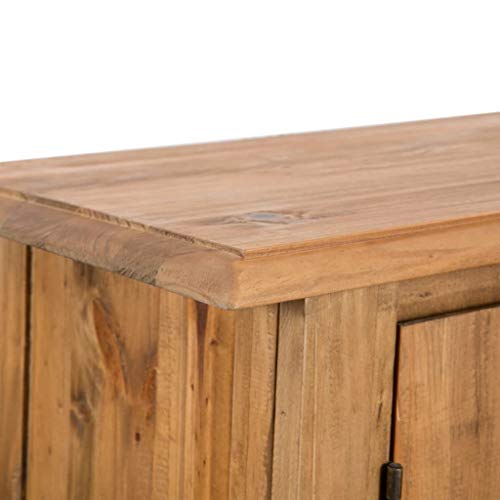 vidaXL Bathroom Side Cabinet Bathroom Wall Cabinet Over The Toilet Space Saver Storage Medicine Cabinet with 1 Shelf Cupboard Solid Wood Pine
