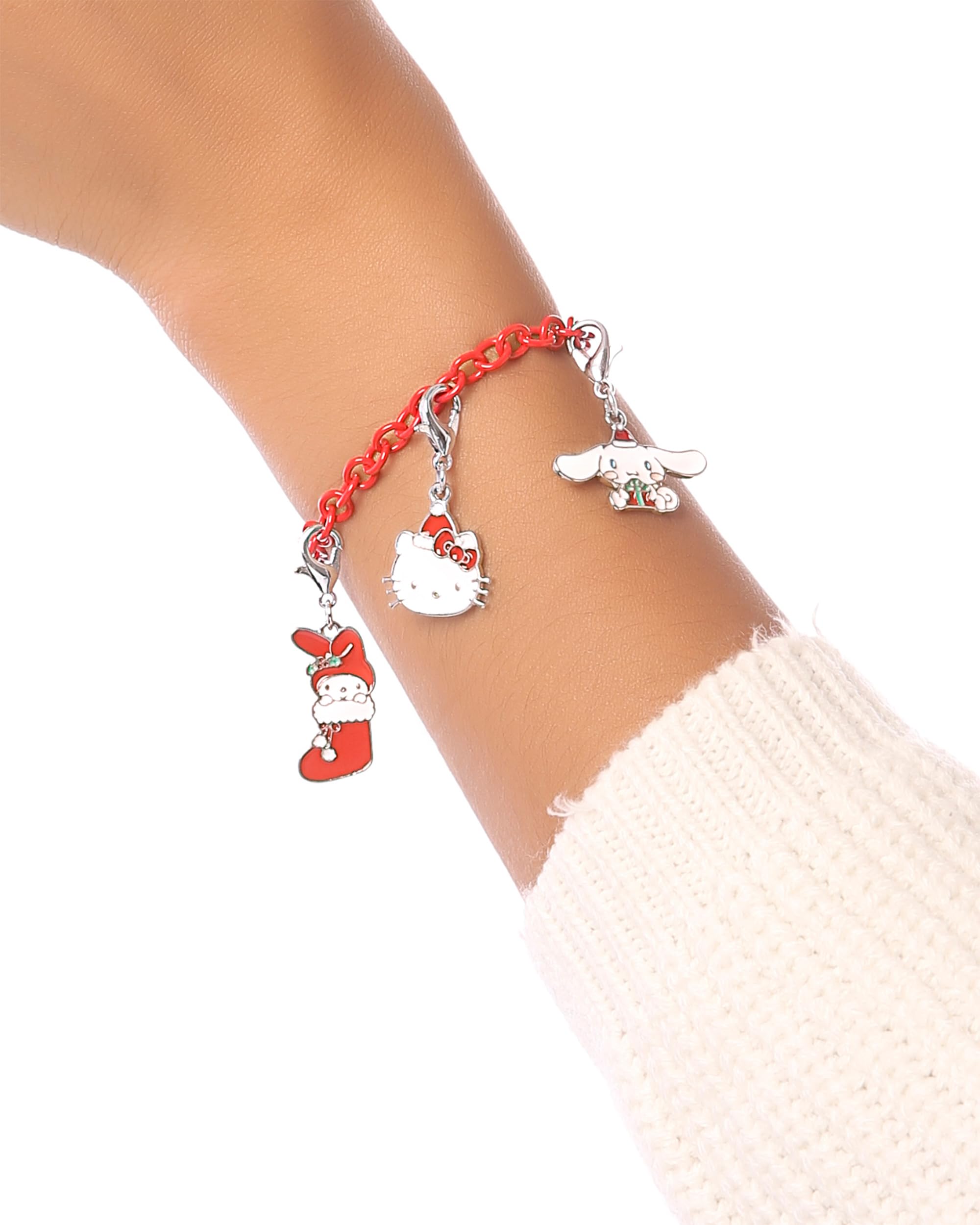 Hello Kitty and Friends Necklace, Bracelet, and 12 Sanrio Charms Advent Set - Official License Jewelry Advent