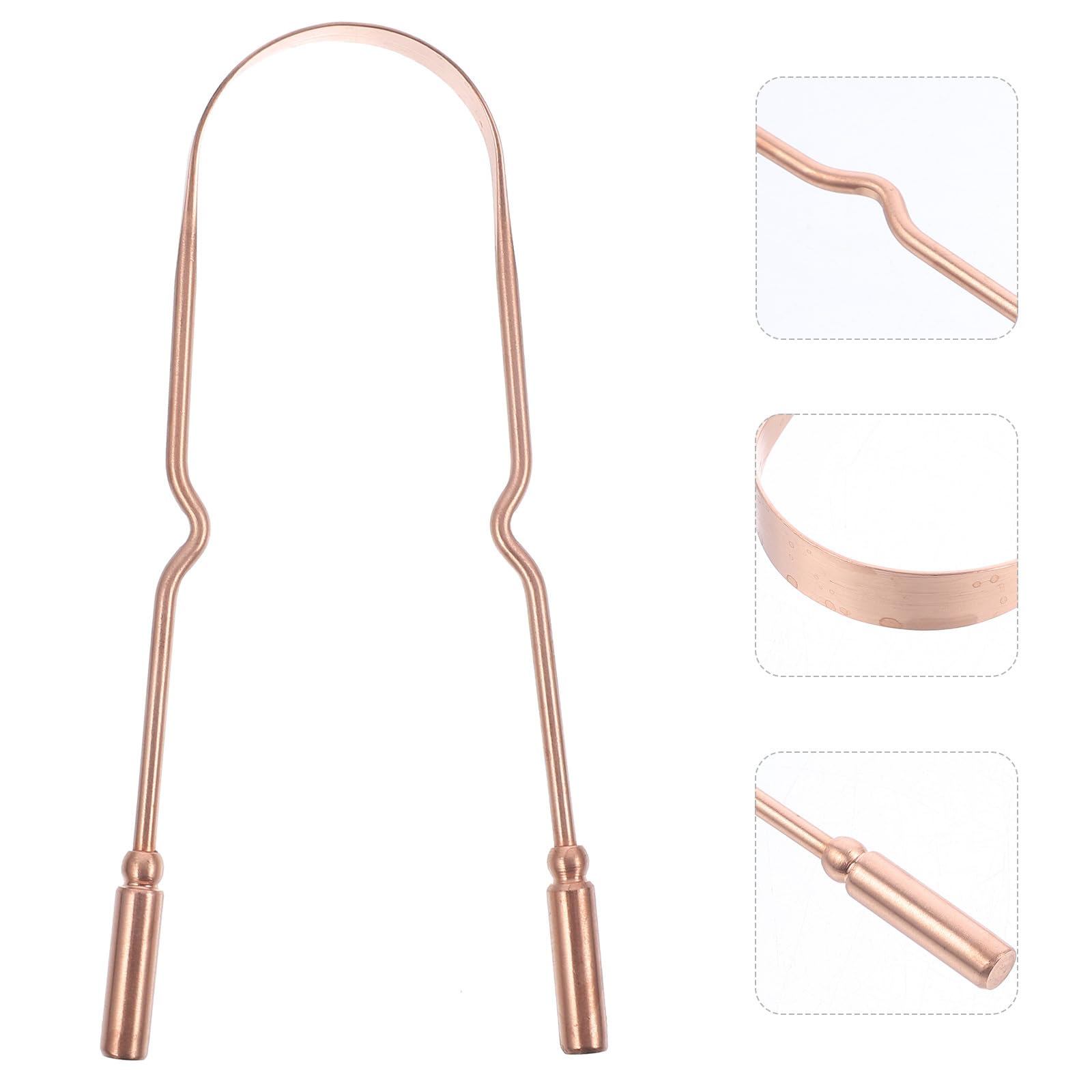 FOMIYES Scraper, Copper Brush with Travel Case, Cleaning Tool Oral Care Tool for Bad Breath