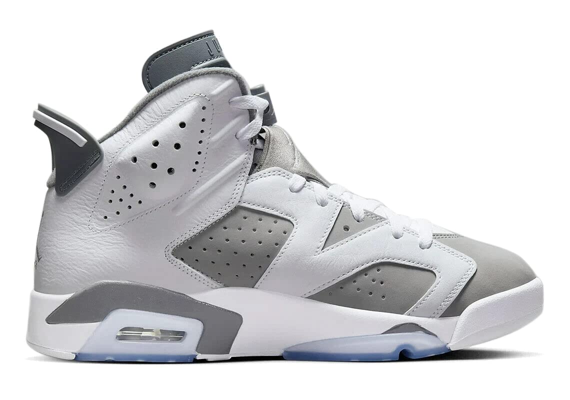 Nike Jordan Men's 6 Retro Cool Grey White/Medium Grey-Cool Grey (CT8529 100) - 9.5