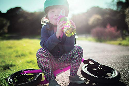 CamelBak Eddy+ Kids 12 oz Bottle, Insulated Stainless Steel with Straw Cap - Leak Proof When Closed,Biking Dogs & CamelBak eddy Kids Bite Valves, 4-Pack