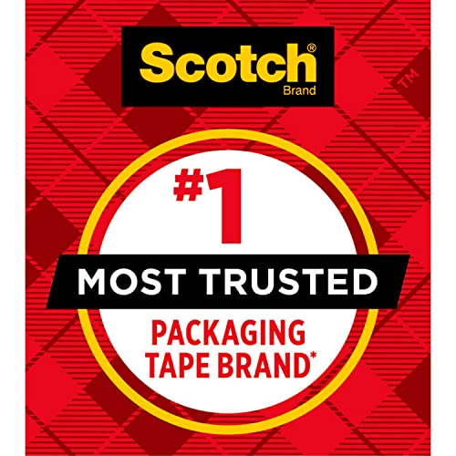 Scotch Packaging Tape Dispenser, Holds Tape up to 2" Wide, No Tape Included (ST-181),Red