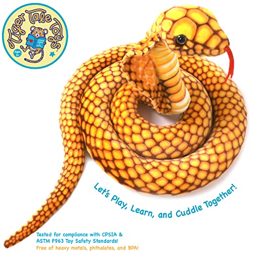 VIAHART Qamra The Queen Cobra - 102 Inch Stuffed Animal Plush - by Tiger Tale Toys