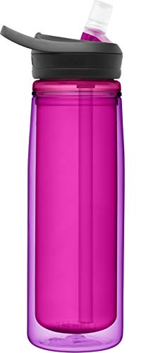 CamelBak eddy+ Water Bottle with Tritan Renew – Straw Top Insulated 20oz, Amethyst