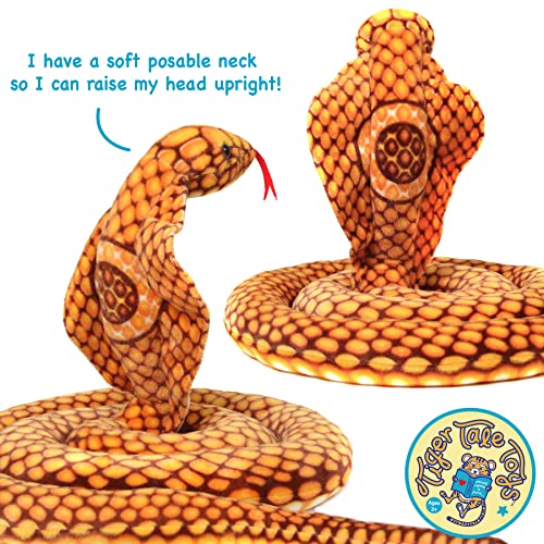 VIAHART Qamra The Queen Cobra - 102 Inch Stuffed Animal Plush - by Tiger Tale Toys