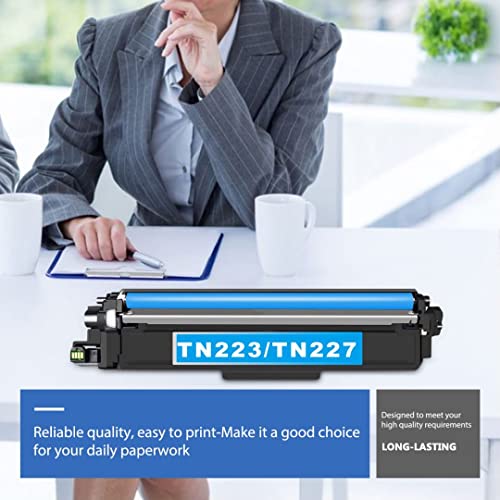 BIGSPCE TN223 TN223C Toner 1-Pack Compatible TN 223 Cyan Toner Cartridge Replacement for Brother TN223 HL-3210CW 3230CDW 3270CDW 3230CDN 3290CDW MFC-L3710CW L3770CDW Printer