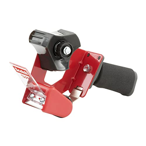 Scotch Packaging Tape Dispenser, Holds Tape up to 2" Wide, No Tape Included (ST-181),Red