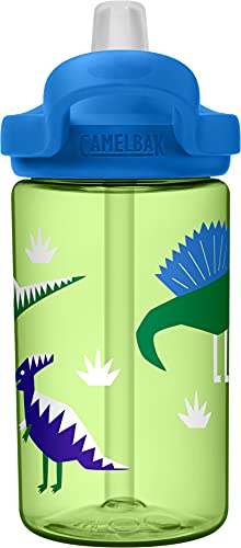 CamelBak Eddy+ Kids BPA-Free Water Bottle with Straw, 14oz, green, Model Number: 2282301040