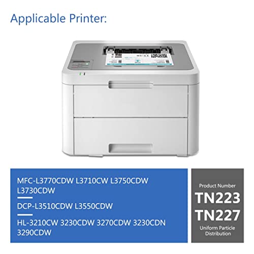 BIGSPCE TN223 TN223C Toner 1-Pack Compatible TN 223 Cyan Toner Cartridge Replacement for Brother TN223 HL-3210CW 3230CDW 3270CDW 3230CDN 3290CDW MFC-L3710CW L3770CDW Printer