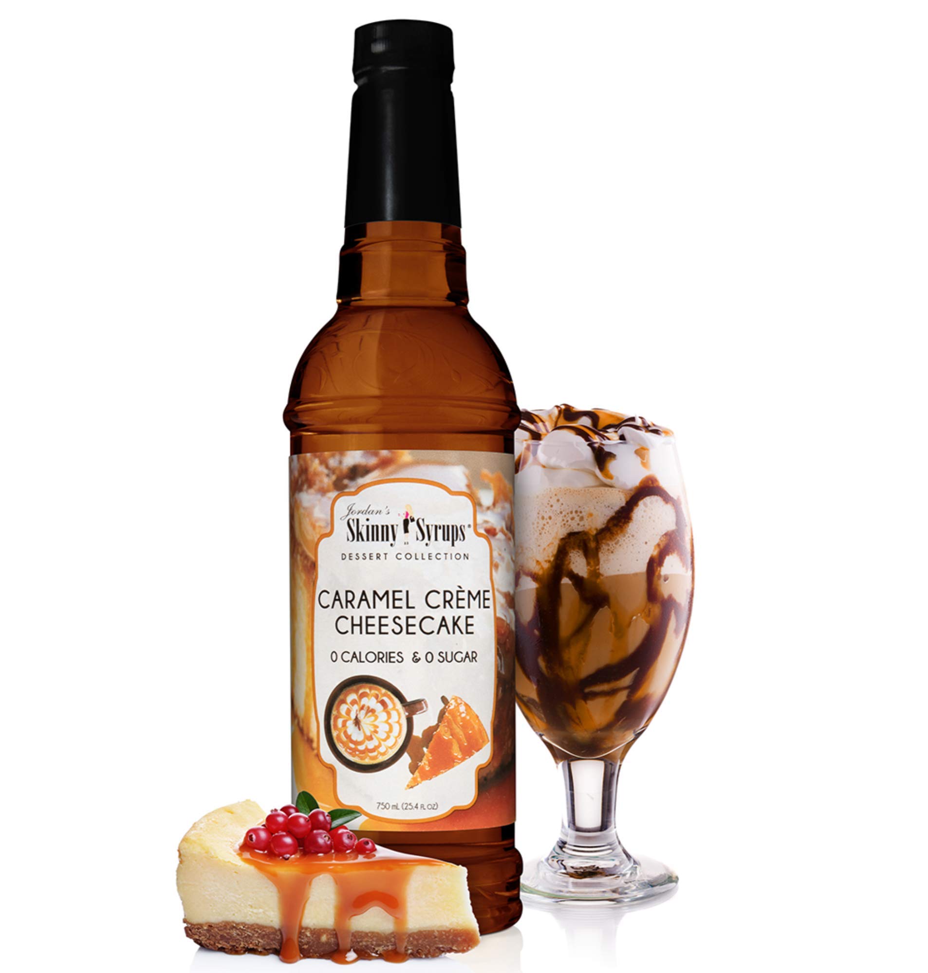 Jordan's Skinny Mixes & Jordan's Skinny Syrup Dessert Collection - Caramel Creme Cheesecake, Chocolate Coconut Macaron, Iced Cinnamon Roll (Original Version)