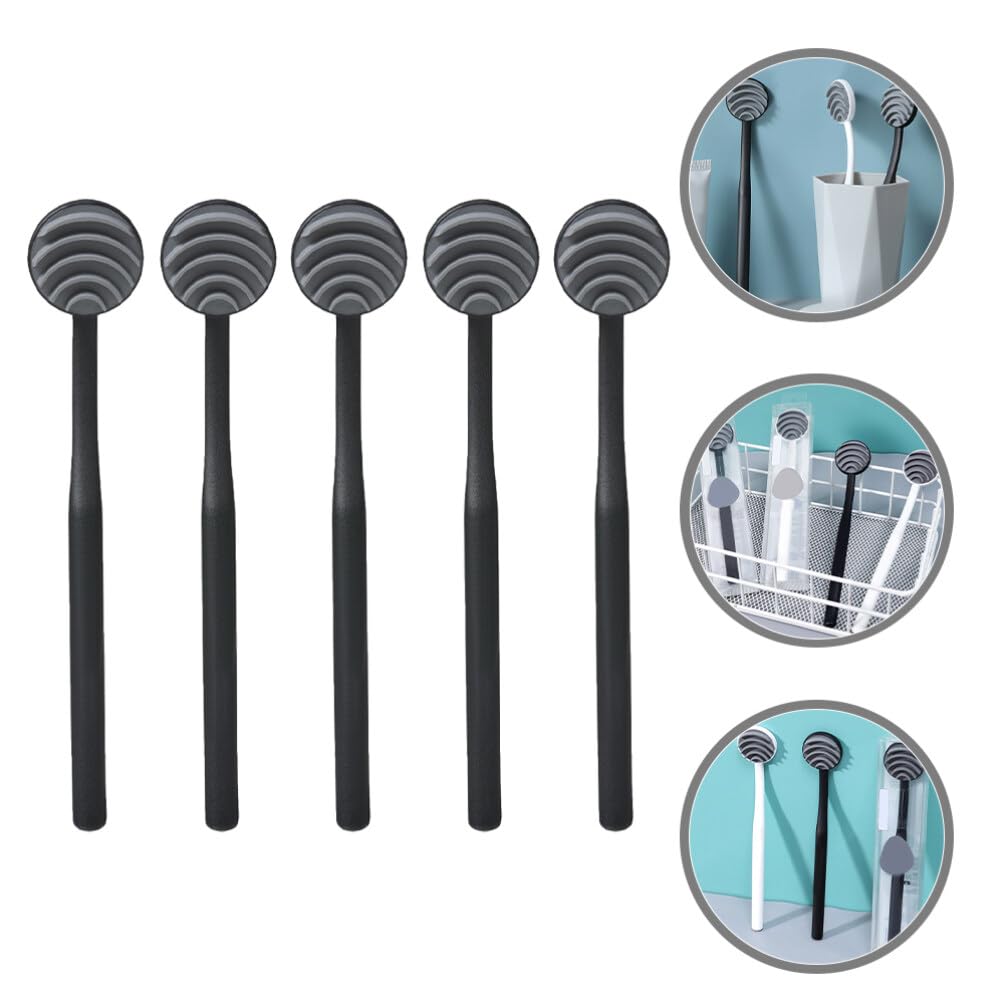 VILLCASE 5pcs cleaning brush tool scraper silicone spatula cleaners coating scrubber clean brush plastic portable brush