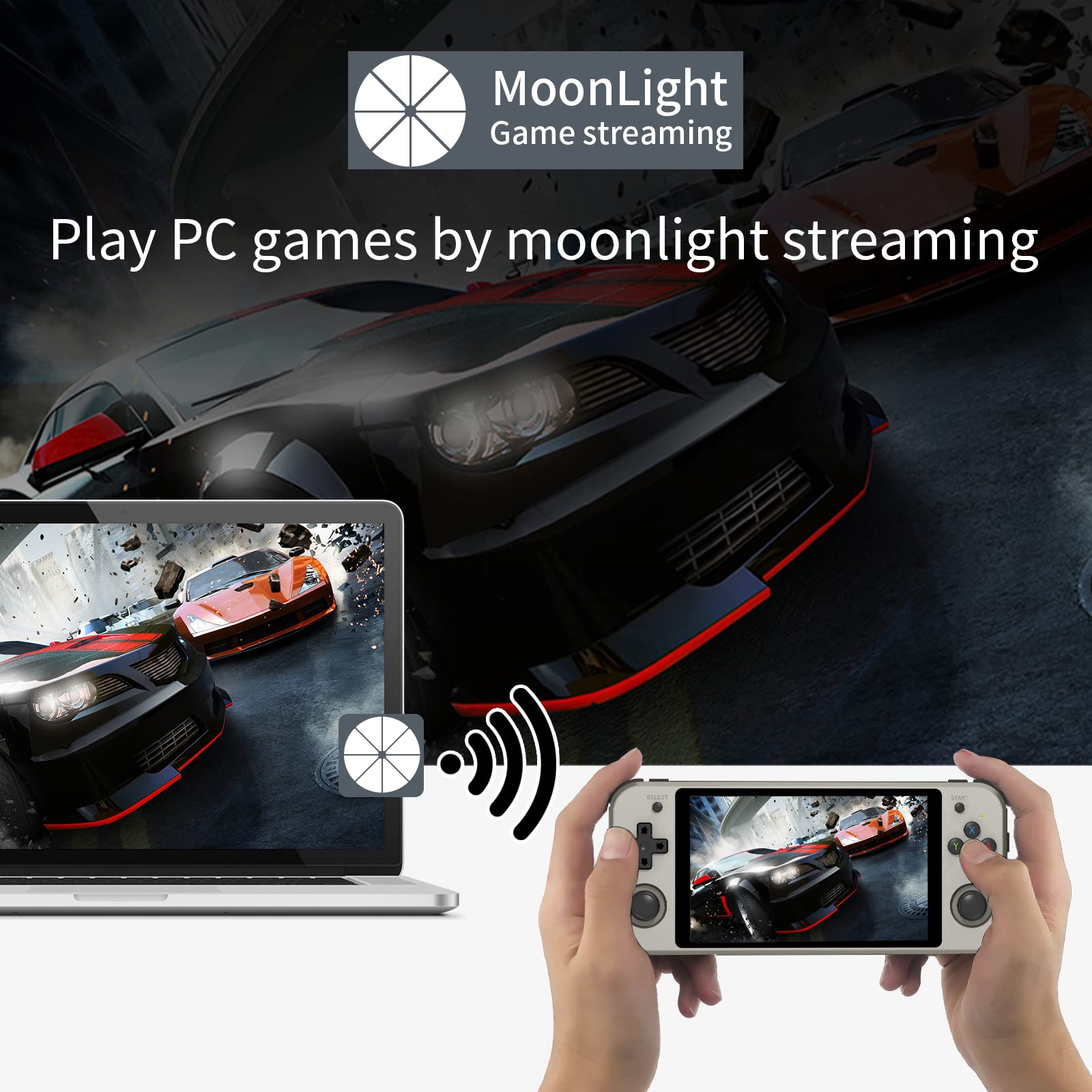 Daxceirry RG552 Handheld Android System Game Console High Speed EMMC 5.1 and 16G Linux System Built-in 6400 mAh Battery with 5.36in Touch Screen Maximum Load 5A Charging Cable 1.5 Hours Full (gray)