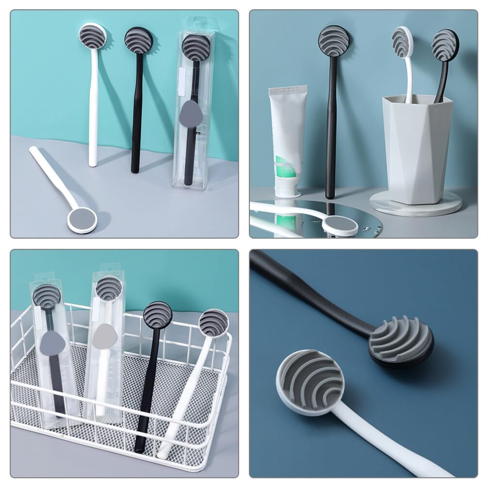 VILLCASE 5pcs cleaning brush tool scraper silicone spatula cleaners coating scrubber clean brush plastic portable brush