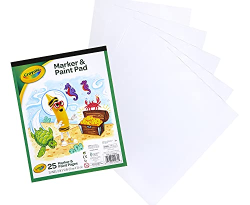 Crayola Marker & Paint Pad, Art Supplies for Kids, 25 Pages