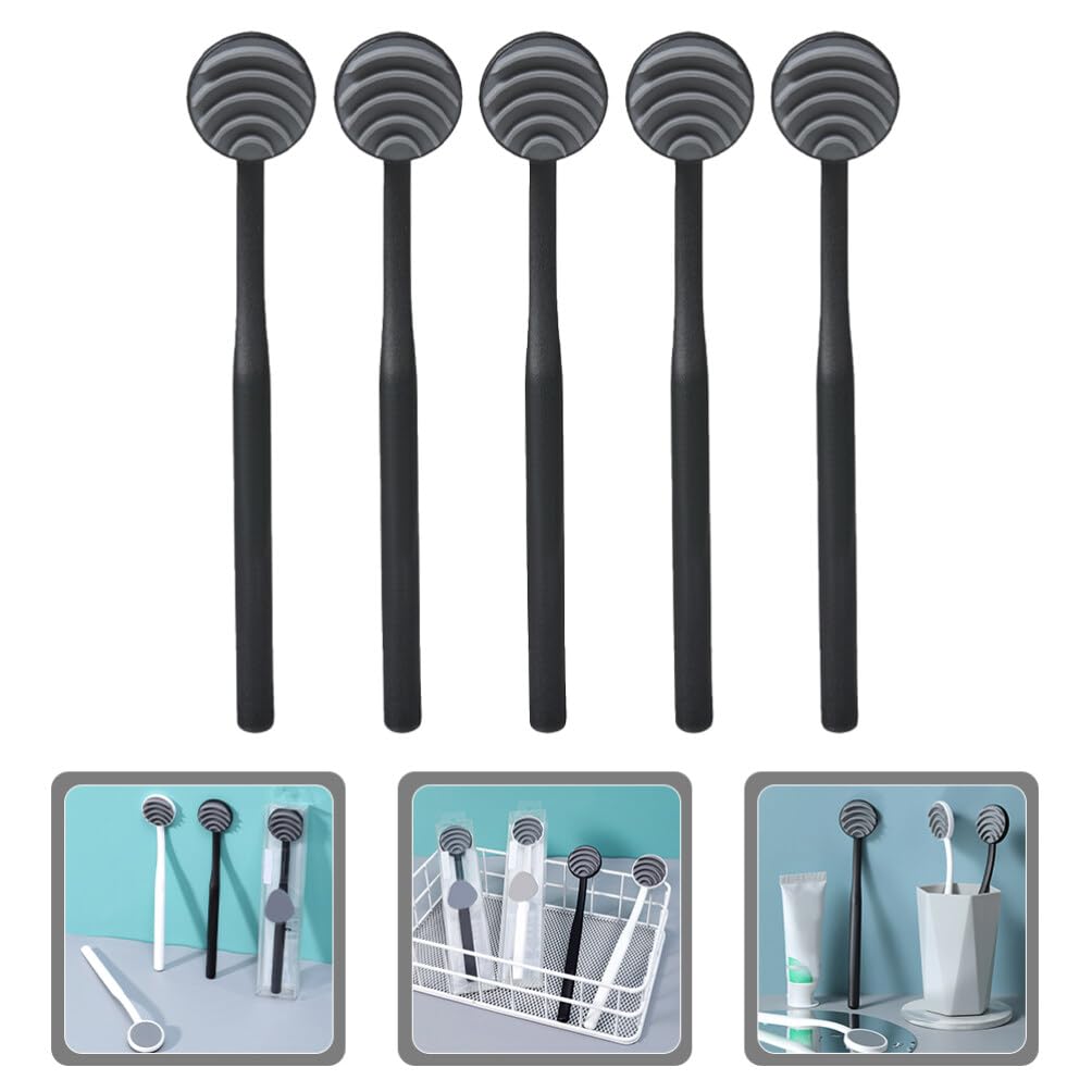 VILLCASE 5pcs cleaning brush tool scraper silicone spatula cleaners coating scrubber clean brush plastic portable brush
