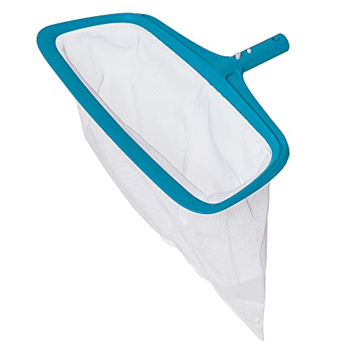 U.S. Pool Supply Professional 17" Swimming Pool Leaf Rake with Deep 13" Net Bag - Durable Fine Mesh Netting, EZ Clip Handle - Fast Cleaning, Debris Pickup Removal, Fits Standard Swimming Pool Pole