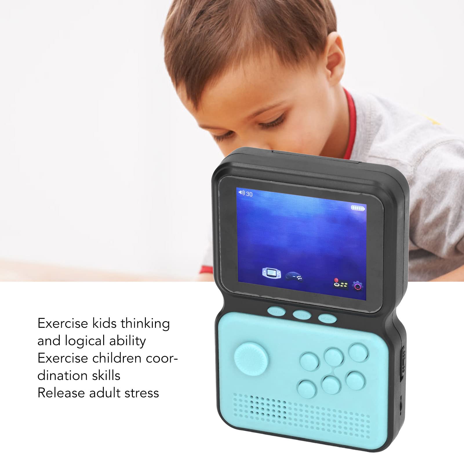 Handheld Game Console, Portable Retro Video Game Console with 4G Memory Card, Support TV Connection, Classic Retro Game Player Built in 1200mAh Rechargeable Battery, Kids and