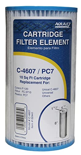 Aqua EZ - 6 Pack - 10 Sq. Ft. Pool and Spa Filter Replacement for Unicel C-4607, Filbur FC-3710, Pleatco PC7-120, and More