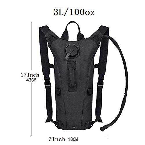ATBP Military 3L Hydration Pack Reservoir Water Bladder Daypack Camel Backpack Hydration Pack with Water Bladder,Lightweight,BPA Free,for Running Cycling Hiking
