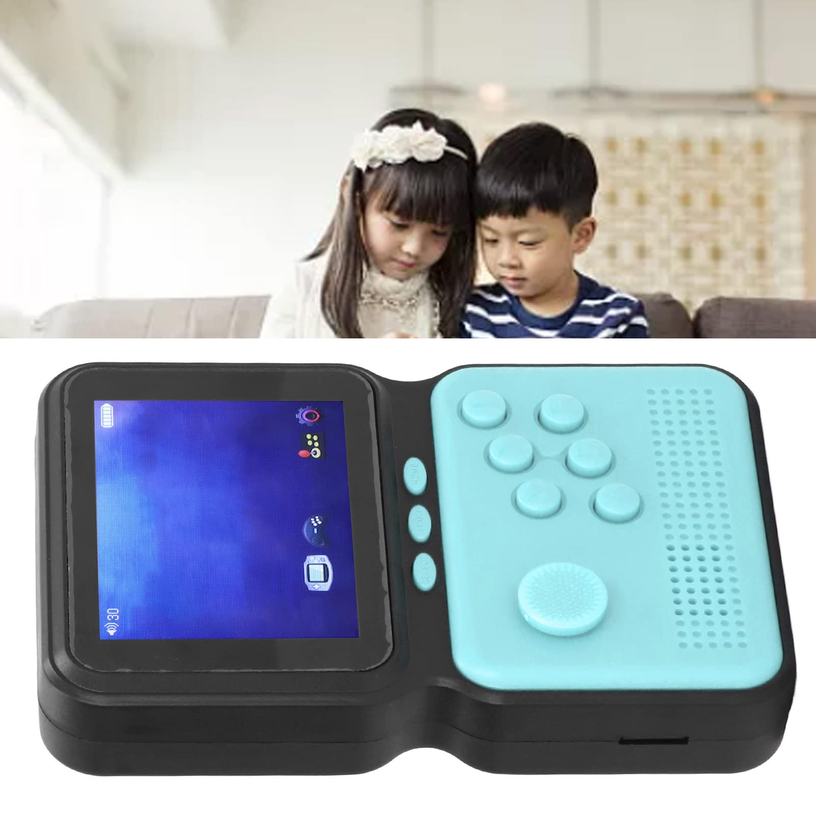 Handheld Game Console, Portable Retro Video Game Console with 4G Memory Card, Support TV Connection, Classic Retro Game Player Built in 1200mAh Rechargeable Battery, Kids and
