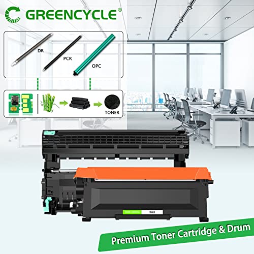 GREENCYCLE TN450 TN-450 Toner Cartridge DR420 Drum Unit Set Compatible for Brother HL-2270DW HL-2280DW HL-2230 HL-2240 MFC-7860DW MFC-7360N DCP-7065DN Intellifax 2840 2940 Printer (4 Toner, 4 Drum)